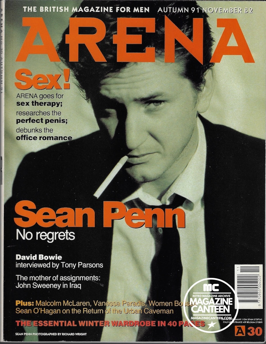 Arena Magazine - Sean Penn DAVID BOWIE Vanessa Paradis – magazine canteen