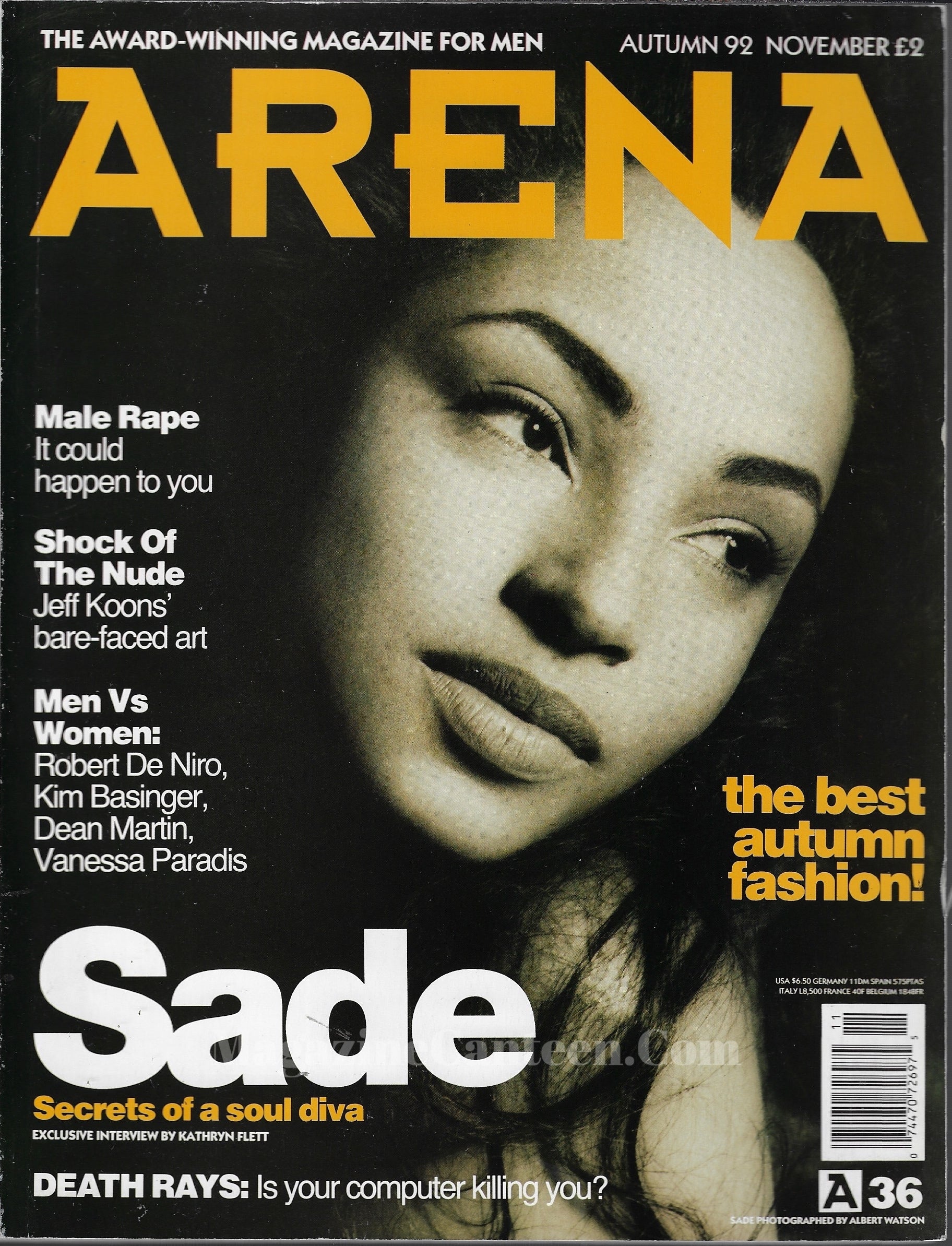 Arena Magazine 36 - Sade Adu – magazine canteen