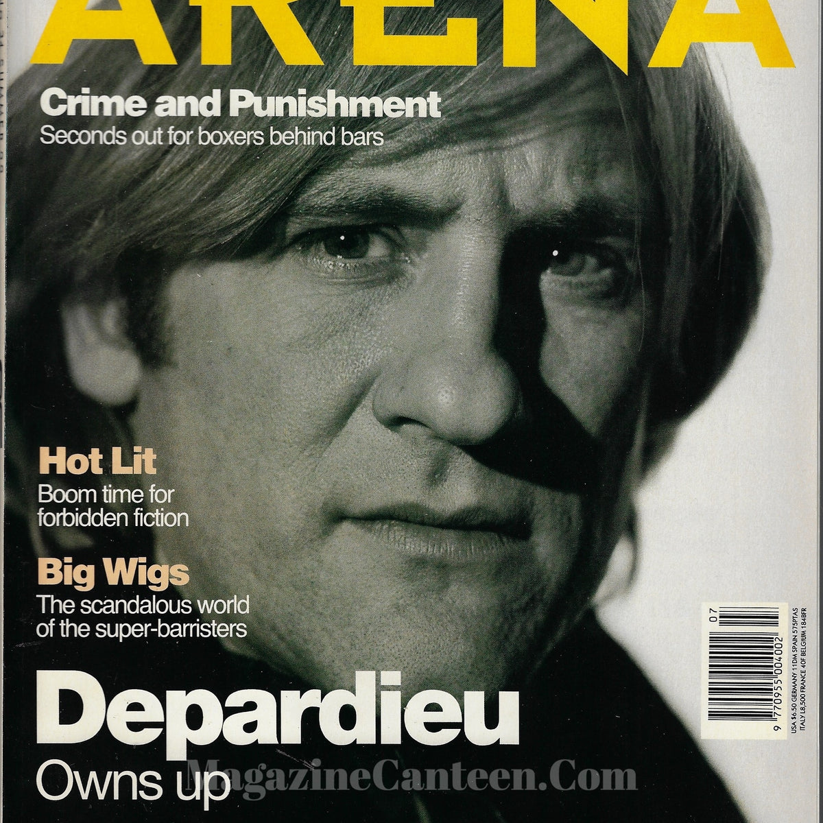 Arena Magazine 34 - Gerard Depardieu – magazine canteen