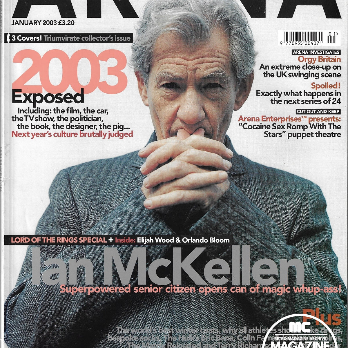 Arena Magazine - Ian McKellen Lord Of The Rings – magazine canteen