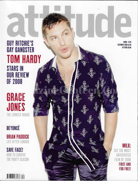 Attitude Magazine 173 - Tom Hardy 2008 – magazine canteen
