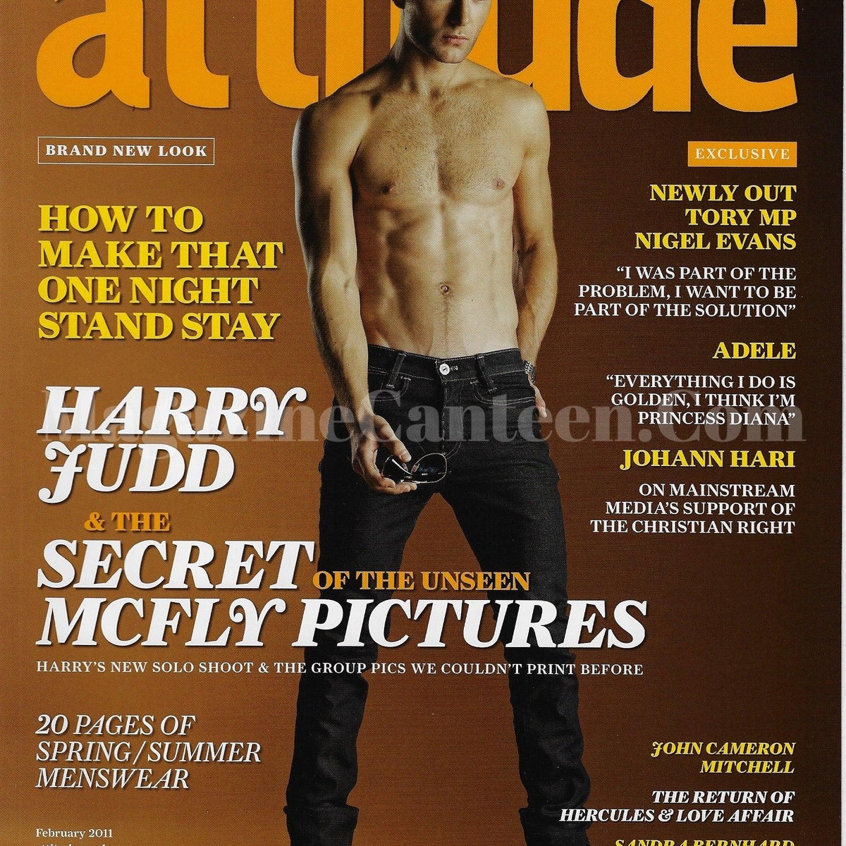 Attitude Magazine 201 - Harry Judd McFly 2011 – magazine canteen