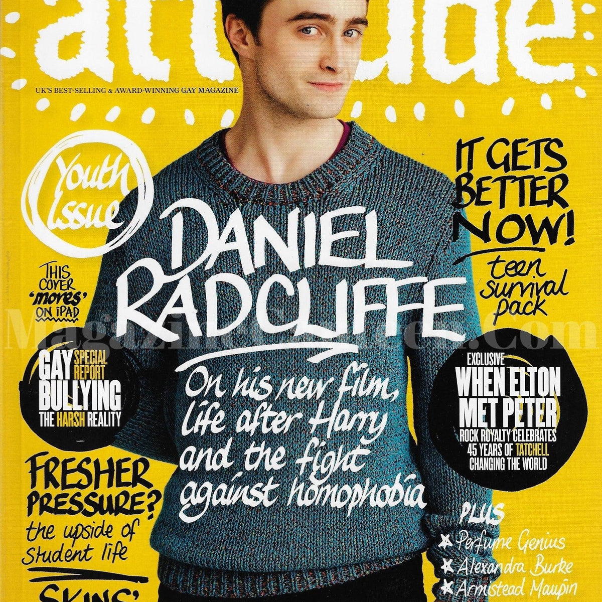Attitude Magazine 215 - Daniel Radcliffe ELTON JOHN Perfume Genius ...