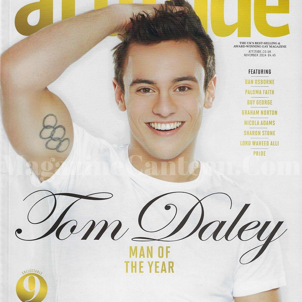 Attitude Magazine 250 - Tom Daley 2014 – magazine canteen
