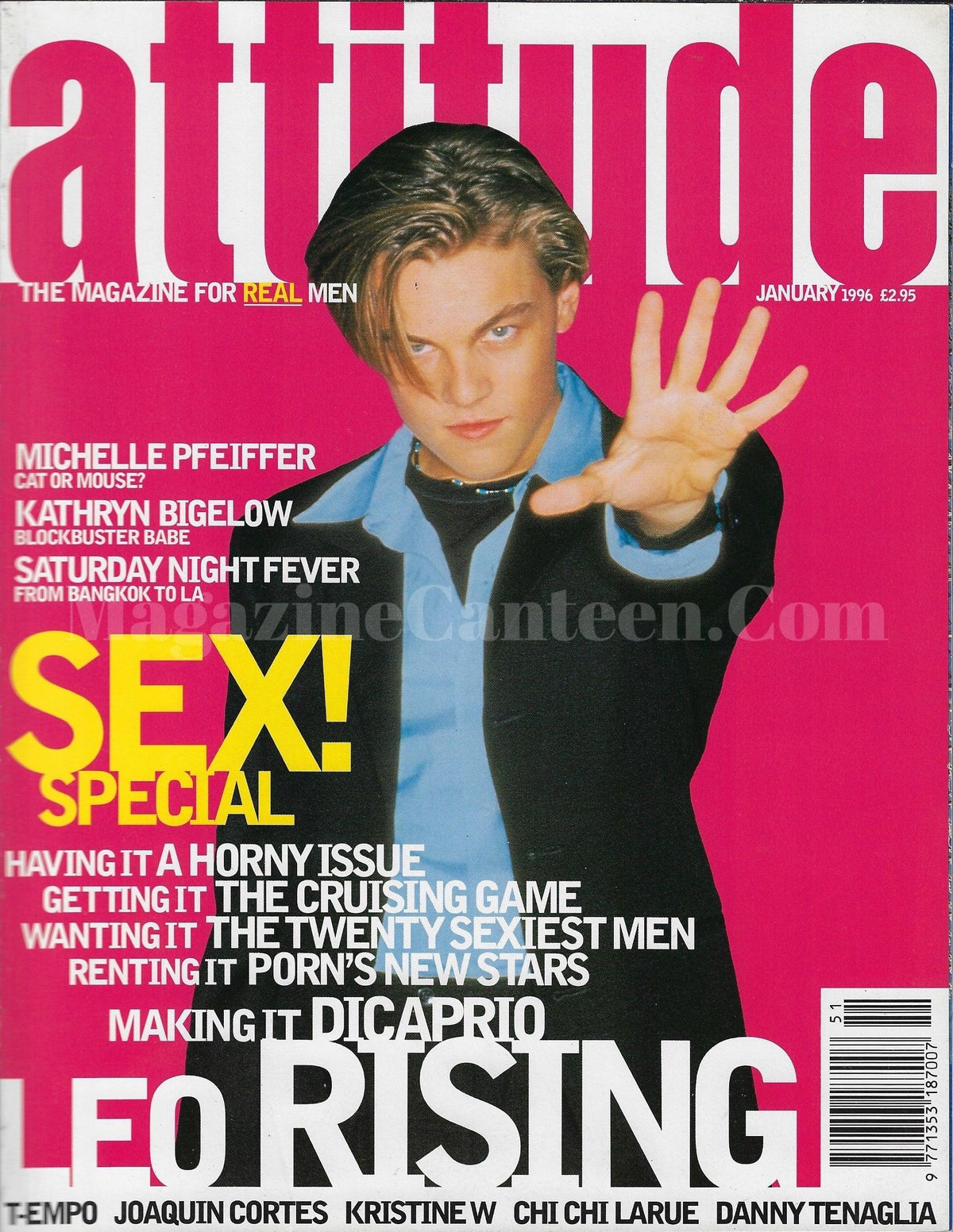 Attitude Magazine 21 - Leonardo DiCaprio 1996 – magazine canteen