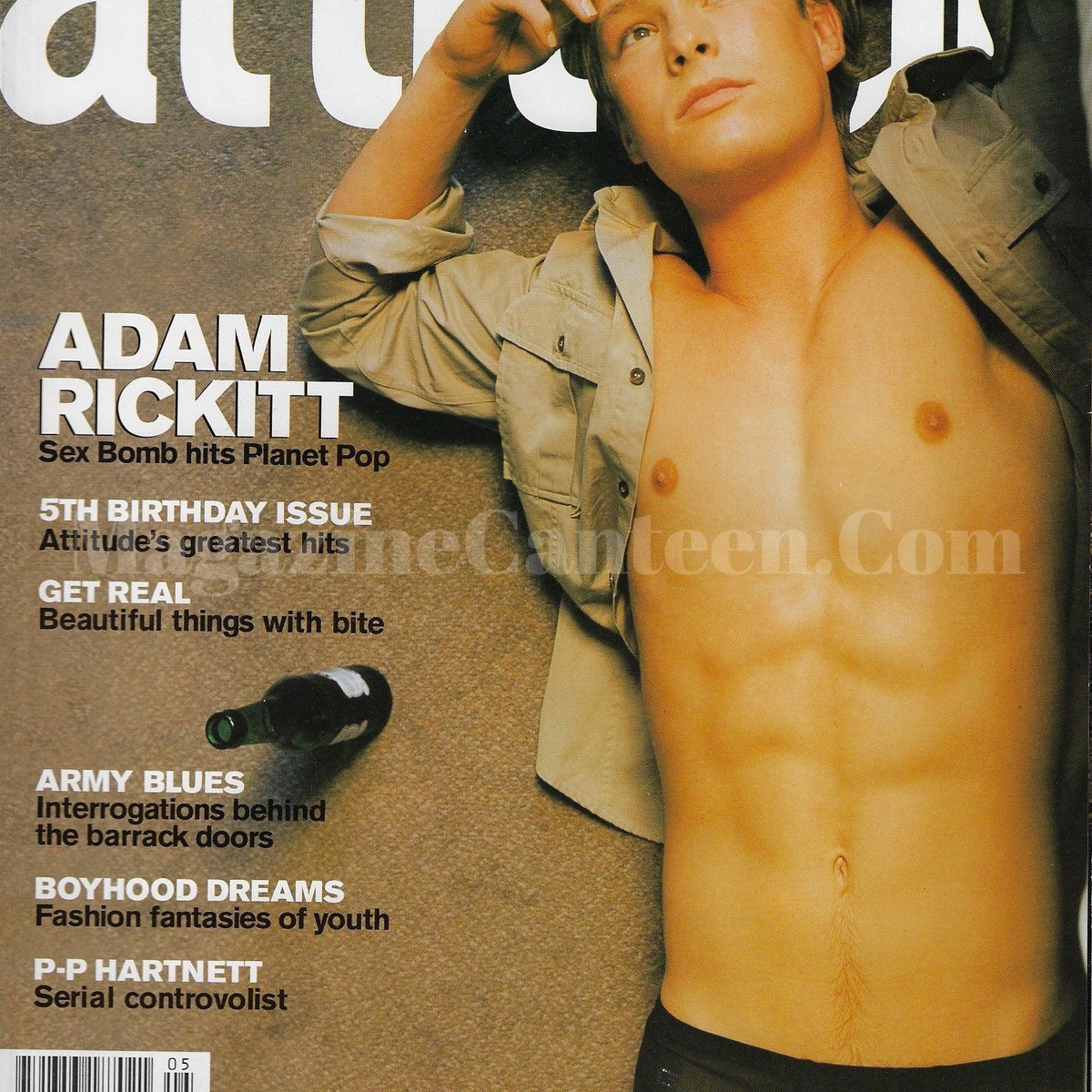 Attitude Magazine 61 - Adam Rickitt 1999 PP Hartnett – magazine canteen
