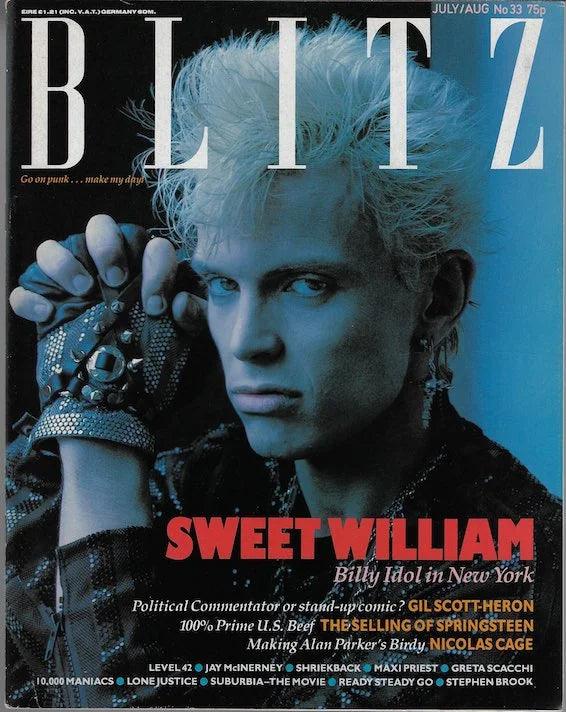 Blitz Magazine - Billy Idol Level 42 Nicolas Cage – magazine canteen