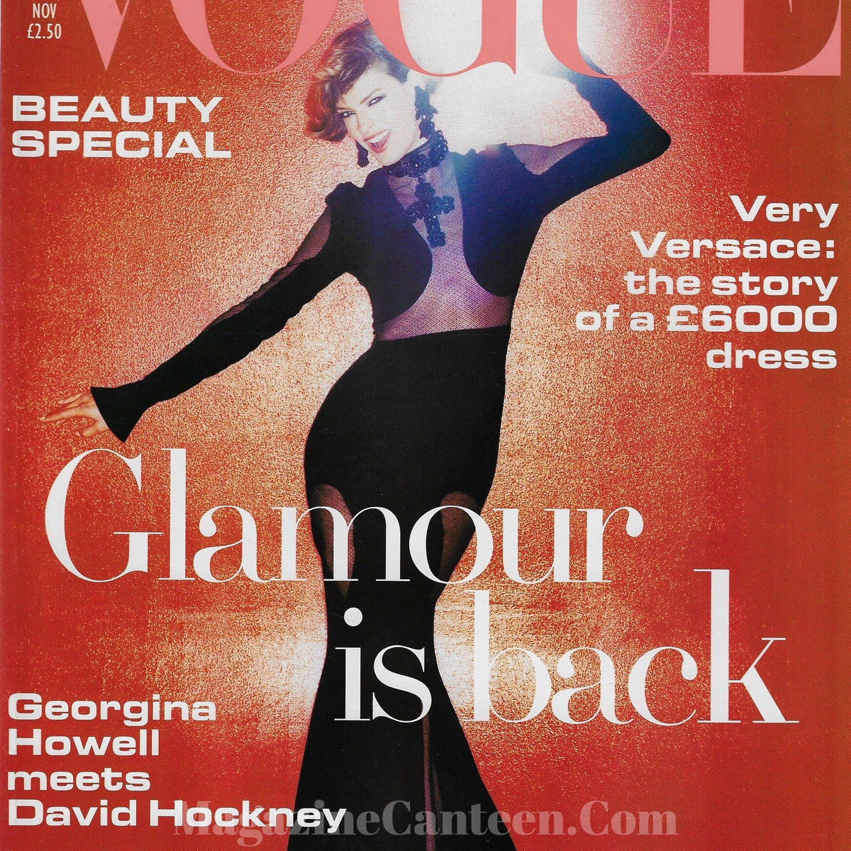 Vogue Magazine November 1993 - Linda Evangelista – magazine canteen