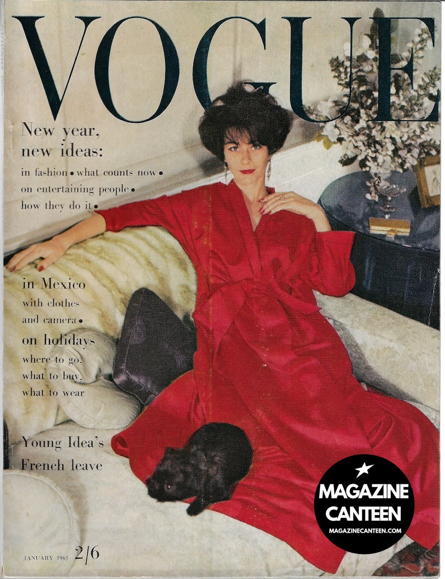 Vogue Magazine January 1963 - Anne Gunning PAULINE BOTY Jean Shrimpton ...