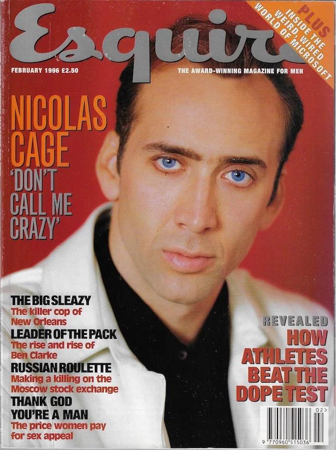 Esquire Magazine - Nicolas Cage Victoria Abril – magazine canteen