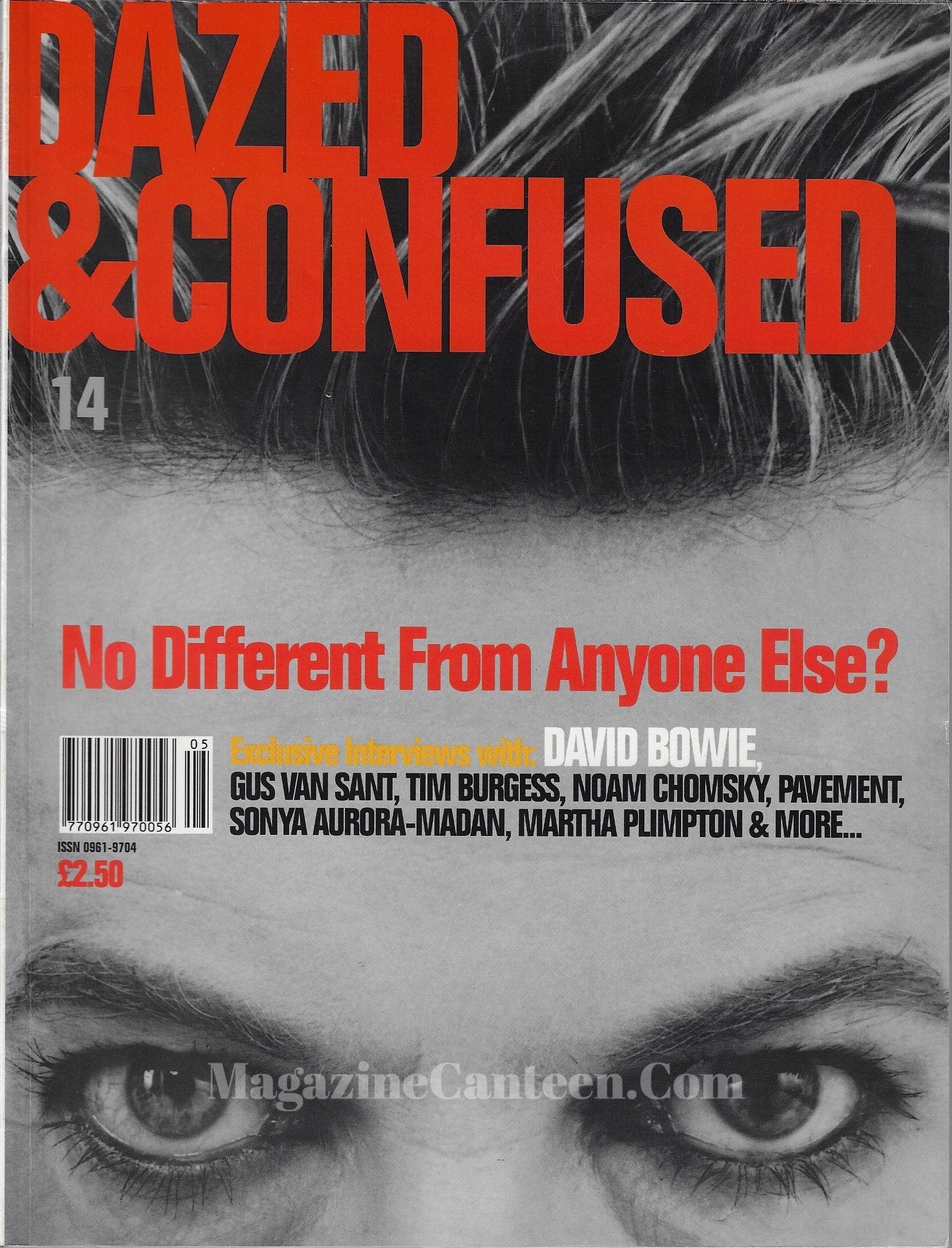 Dazed & Confused Magazine - David Bowie 1995 – magazine canteen