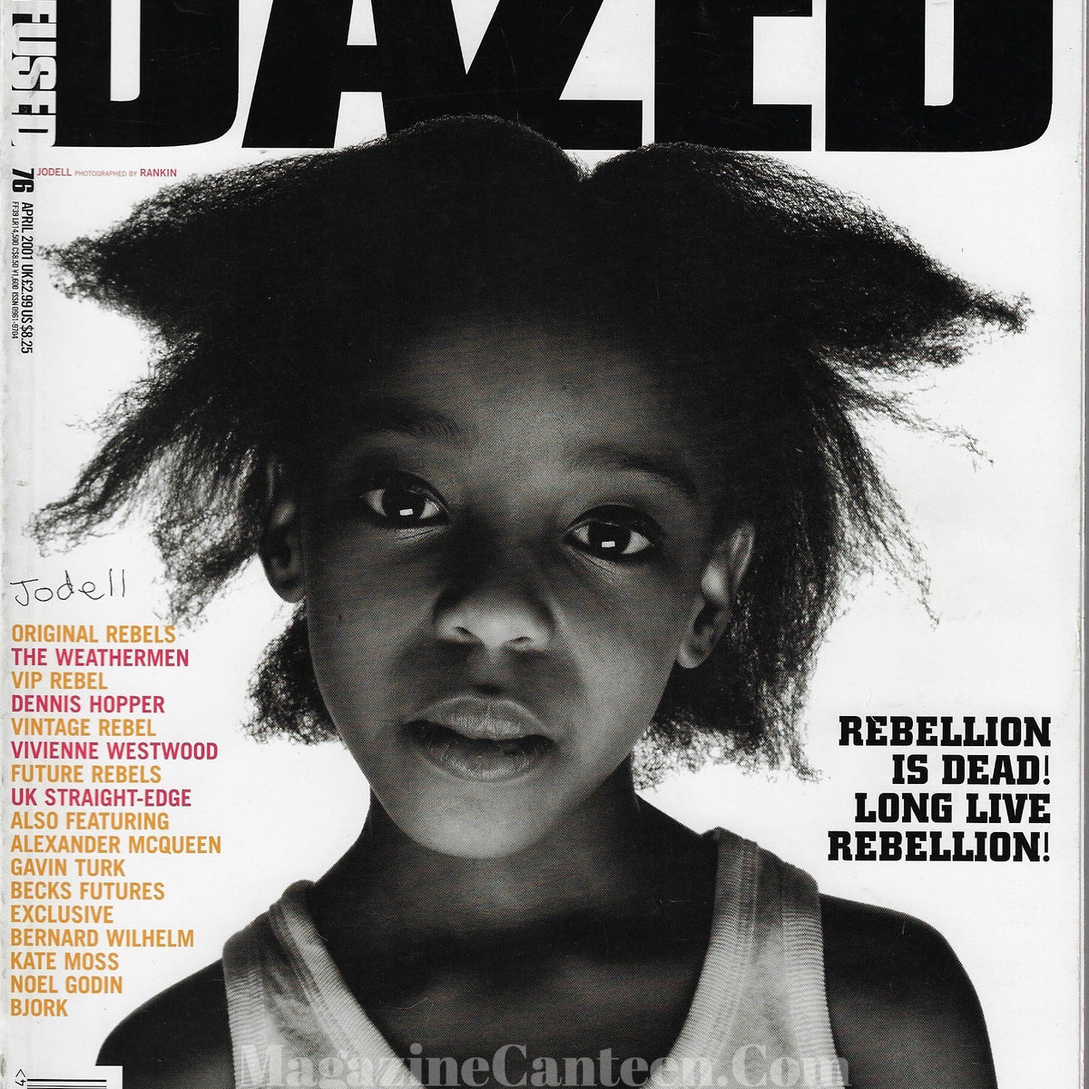 Dazed & Confused Magazine 2001 - Jodell – magazine canteen