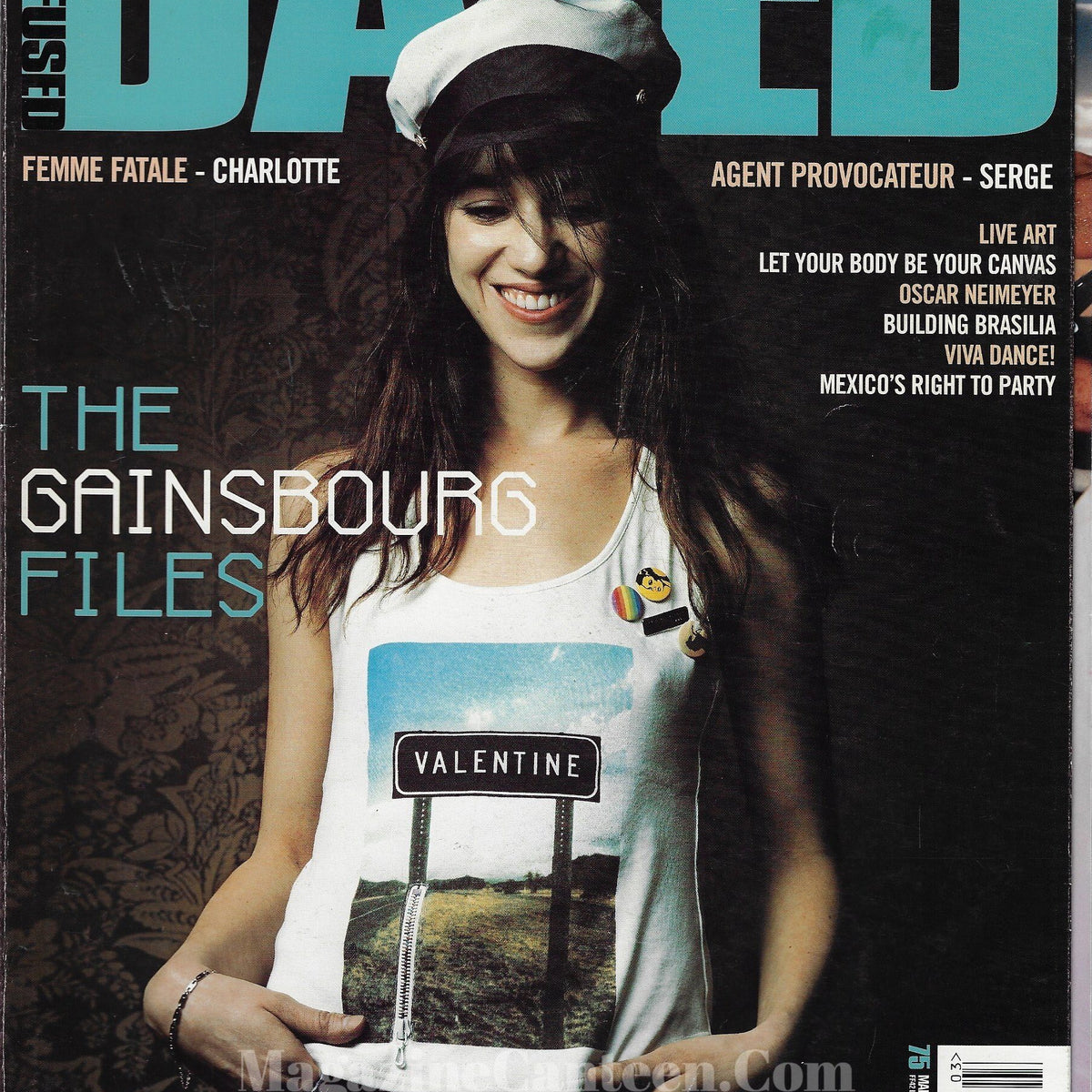 Dazed & Confused Magazine 2001 - Charlotte Gainsbourg – magazine canteen