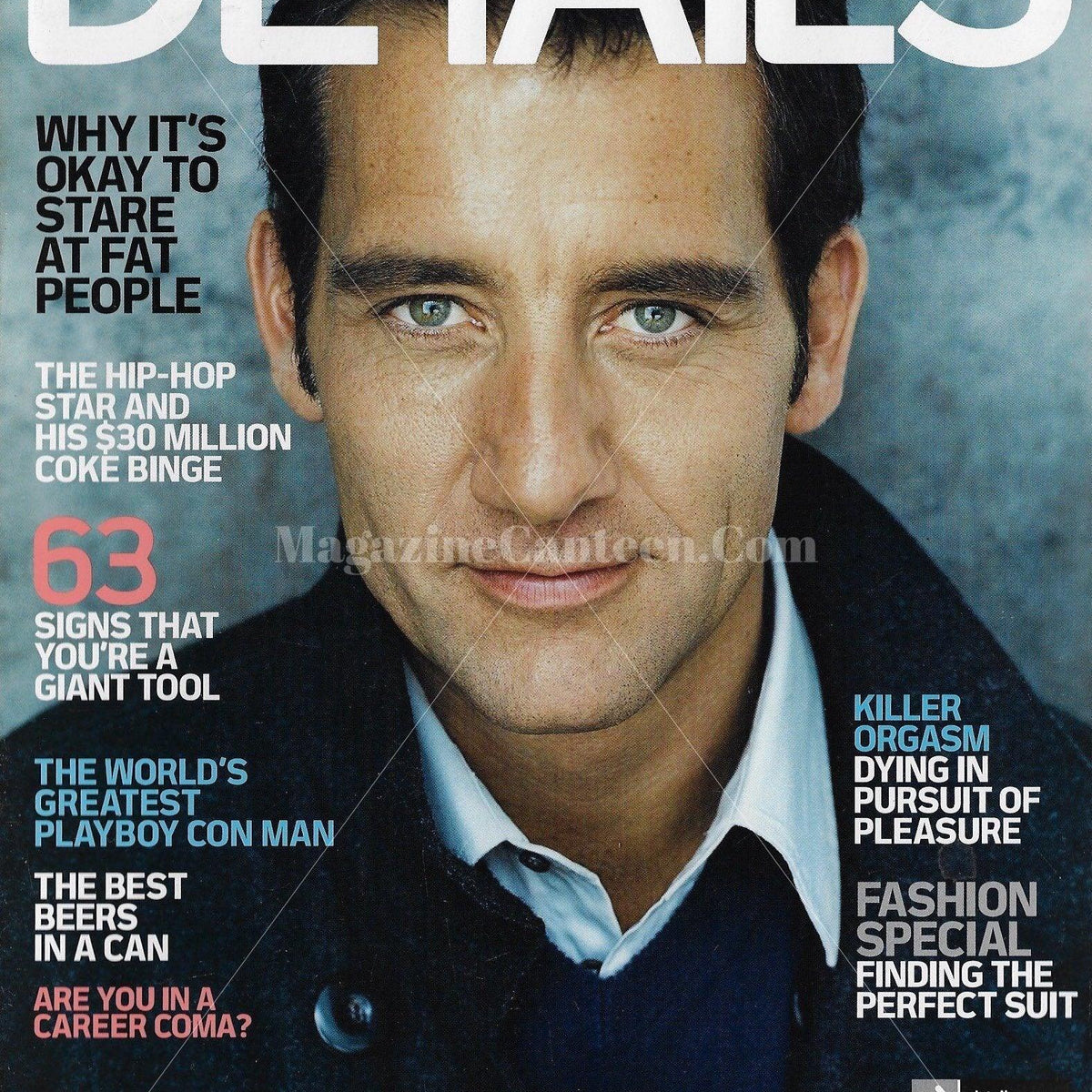 Details Magazine - Clive Owen – magazine canteen