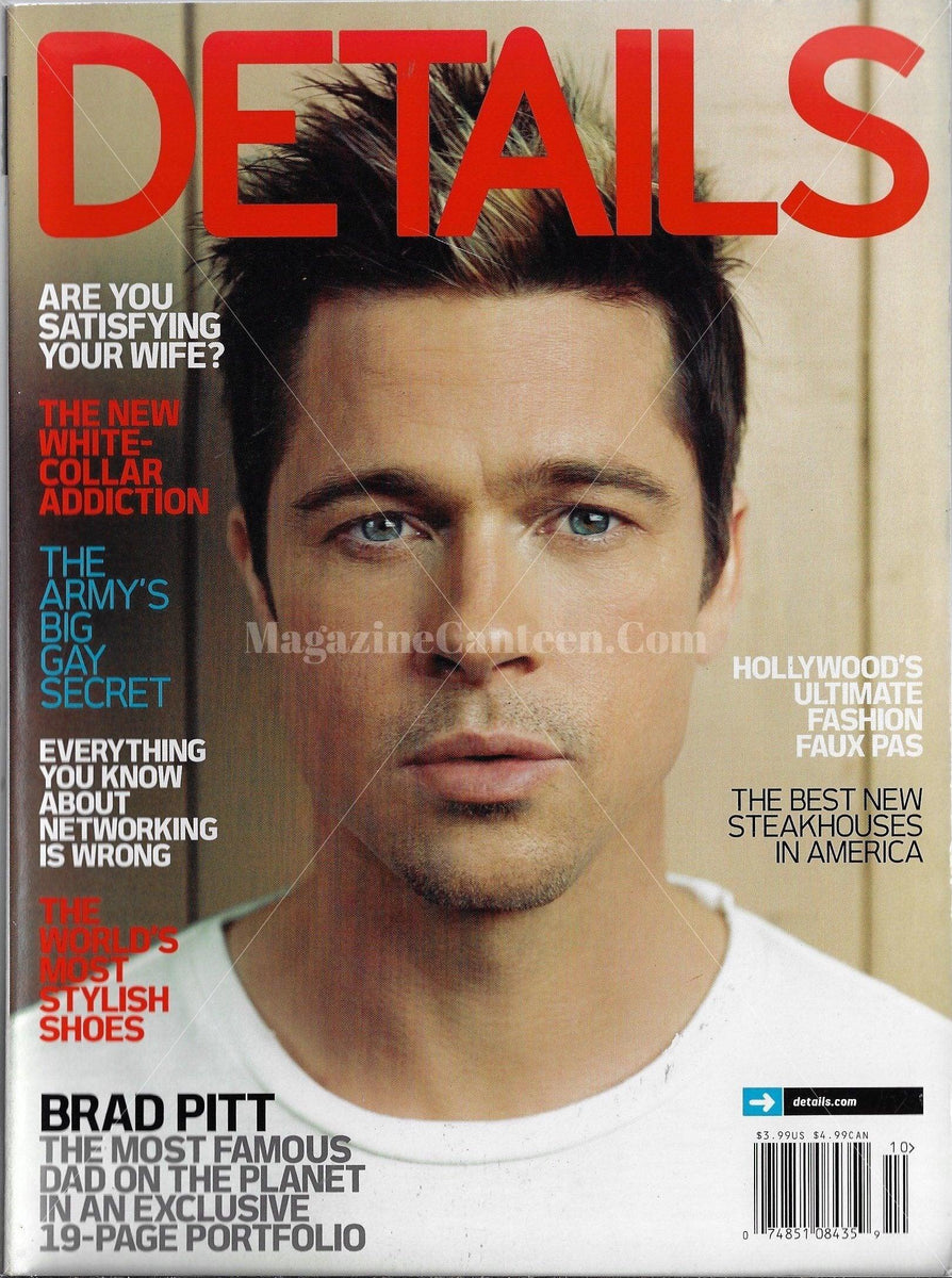 Details Magazine - Brad Pitt Steven Klein – magazine canteen