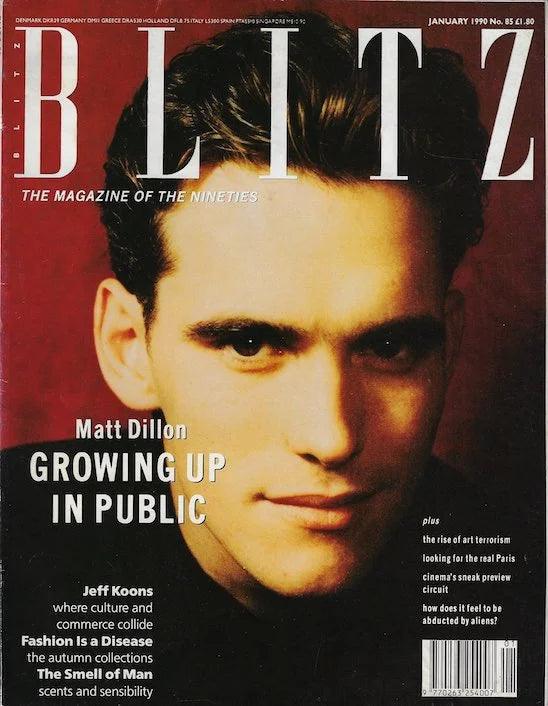 Blitz Magazine - Matt Dillon Jeff Koons A – magazine canteen