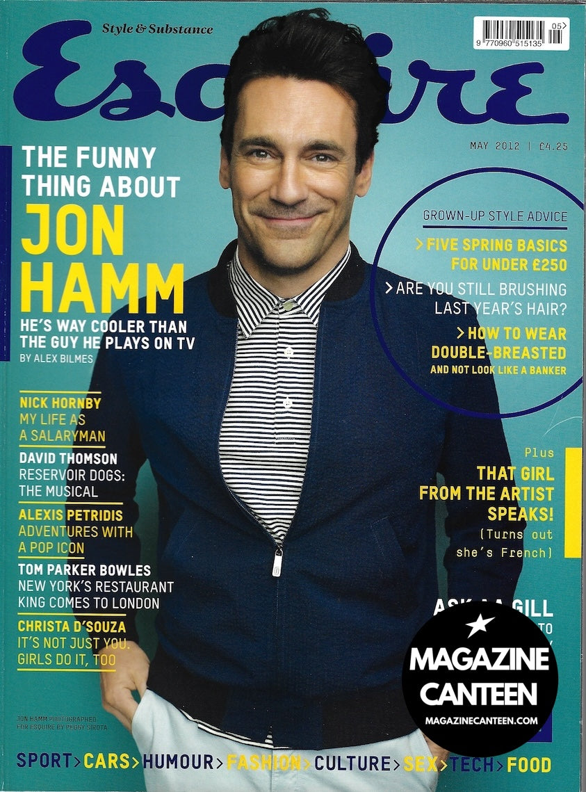 Esquire Magazine - Jon Hamm ADAM ANT Miles Kane – magazine canteen