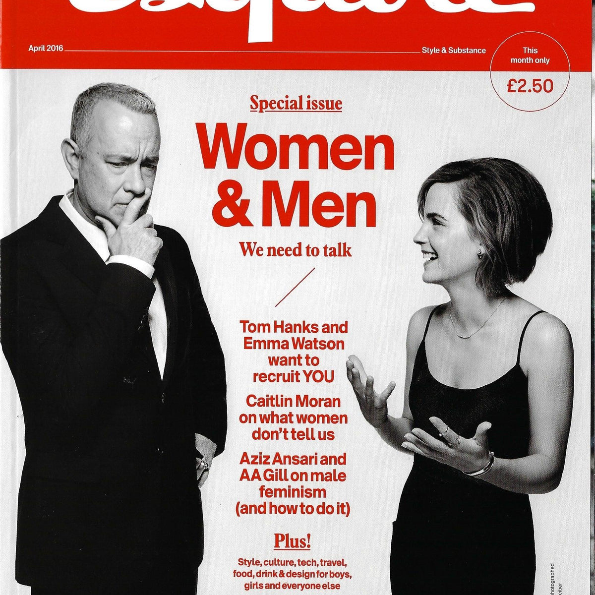 Esquire Magazine - Tom Hanks & Emma Watson Andre Van Noord – magazine ...