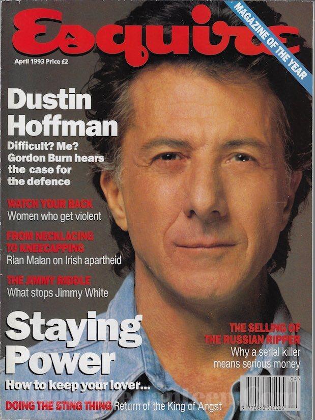 Esquire Magazine - Dustin Hoffman Sting – magazine canteen