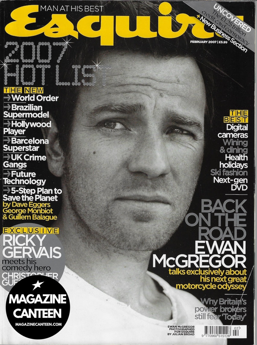Esquire Magazine - Ewan McGregor TOM HARDY Ben Whishaw – magazine canteen