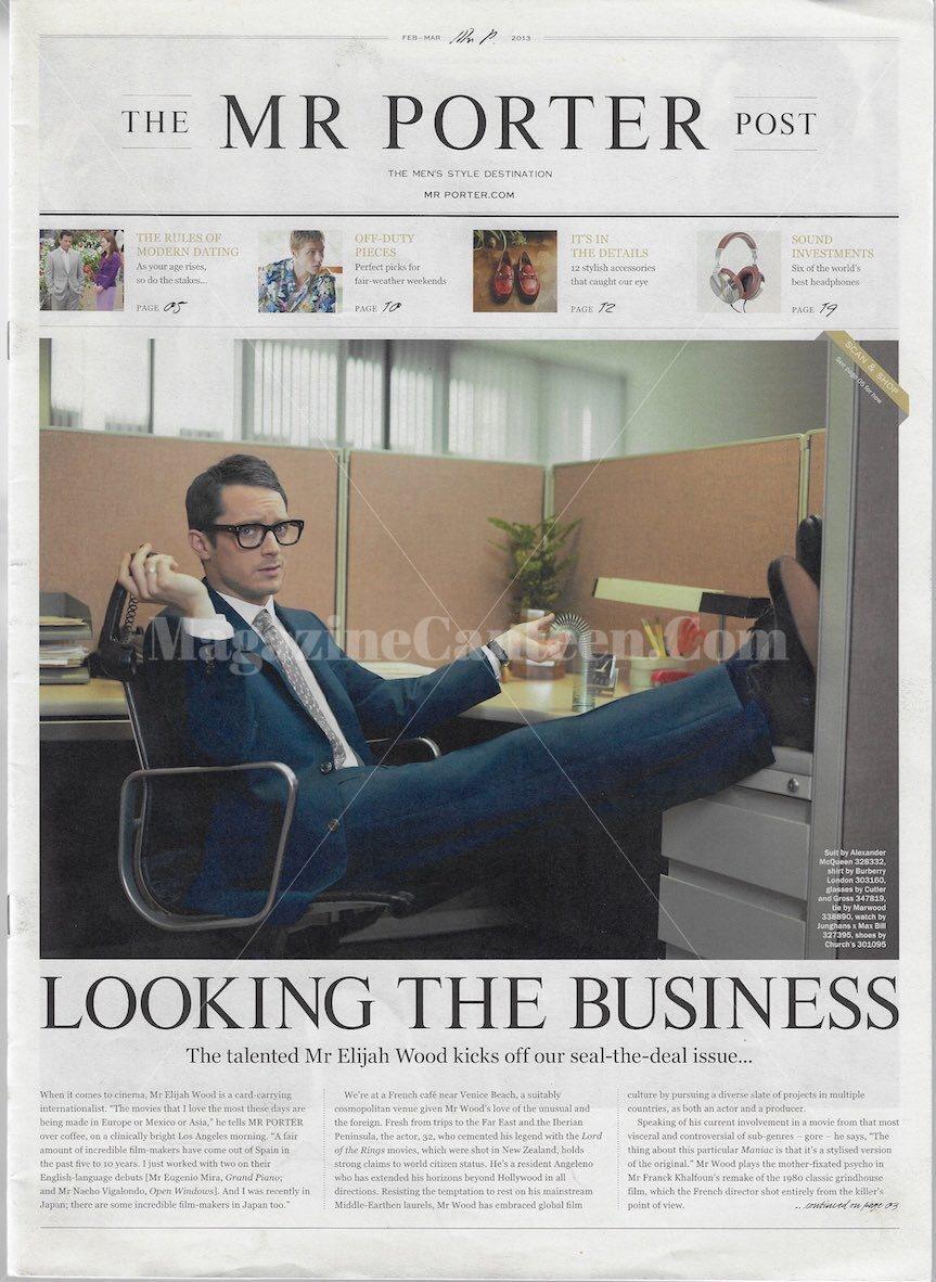 Mr Porter Post Magazine - Elijah Wood Richard Madden – magazine canteen