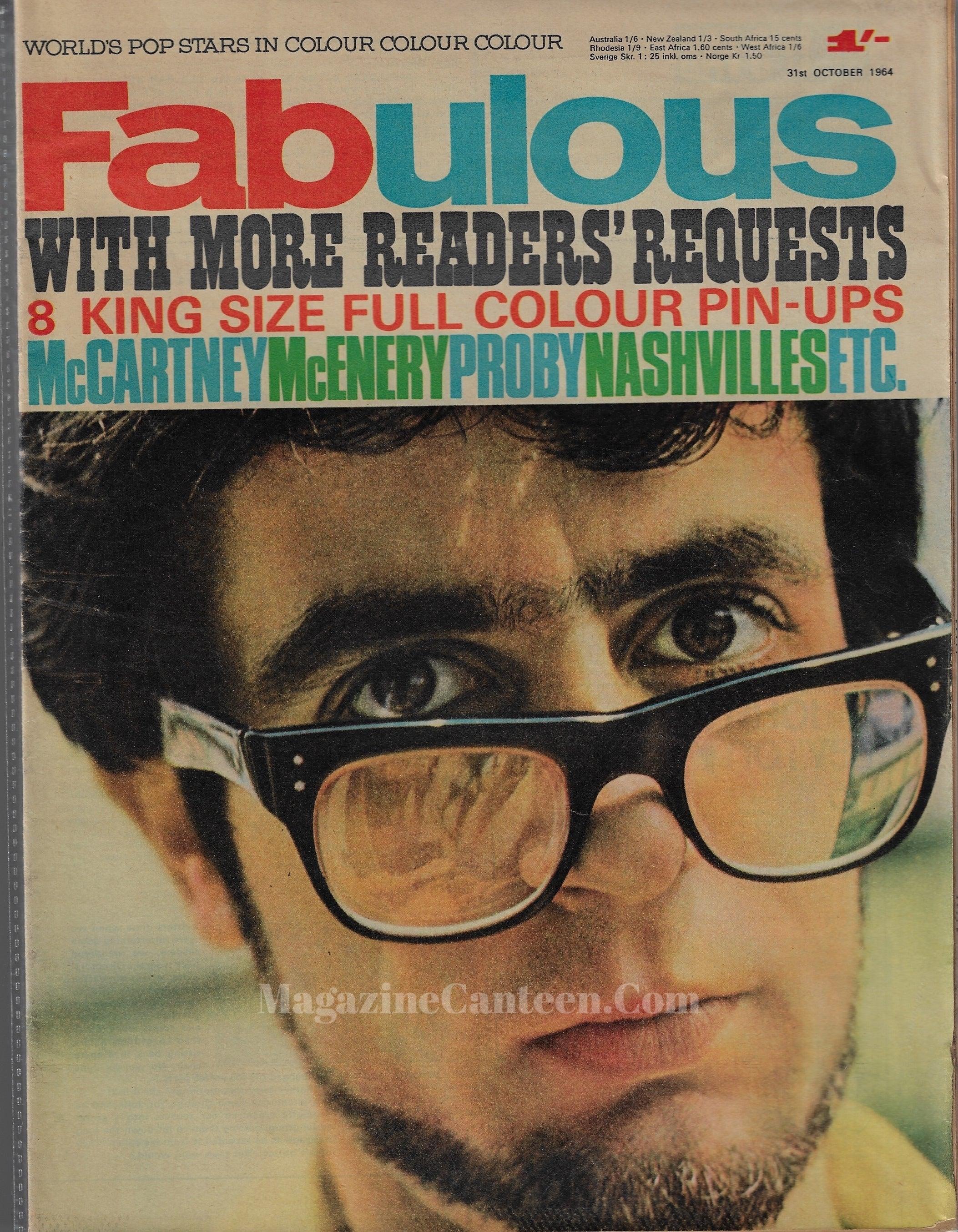 Fabulous 208 Magazine - Manfred Mann Terry O'Neill – magazine canteen