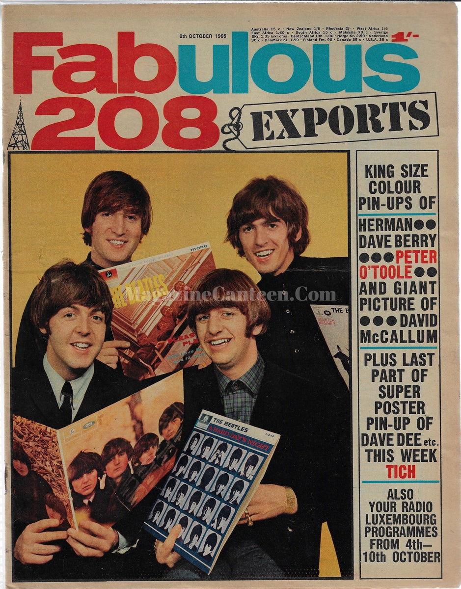 Fabulous 208 Magazine - The Beatles – magazine canteen Fabulous 208 Magazine - The Beatles – magazine canteen