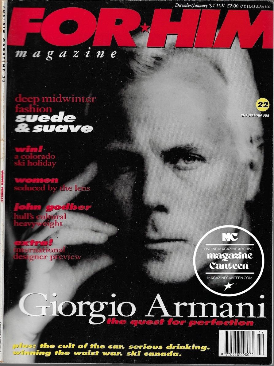 For Him Magazine - Giorgio ARMANI Julian Broad JOHN GODBER – magazine ...