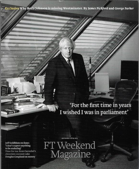 FT Weekend Magazine - Boris Johnson Jeff Goldblum – magazine canteen