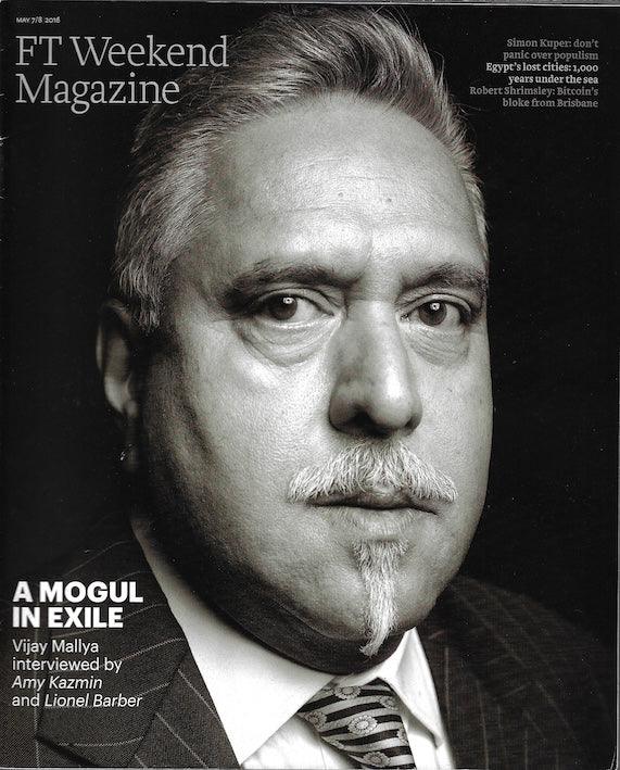 FT Weekend Magazine - Vijay Mallya RICHARD E GRANT – magazine canteen