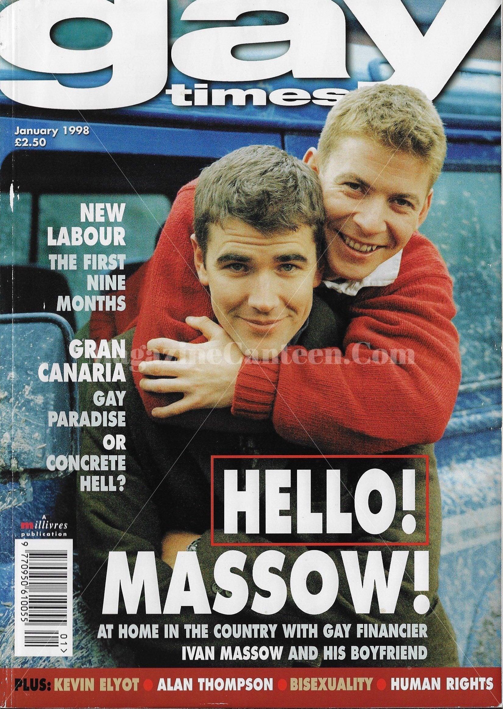 Gay Times Magazine - Ivan Massow – magazine canteen