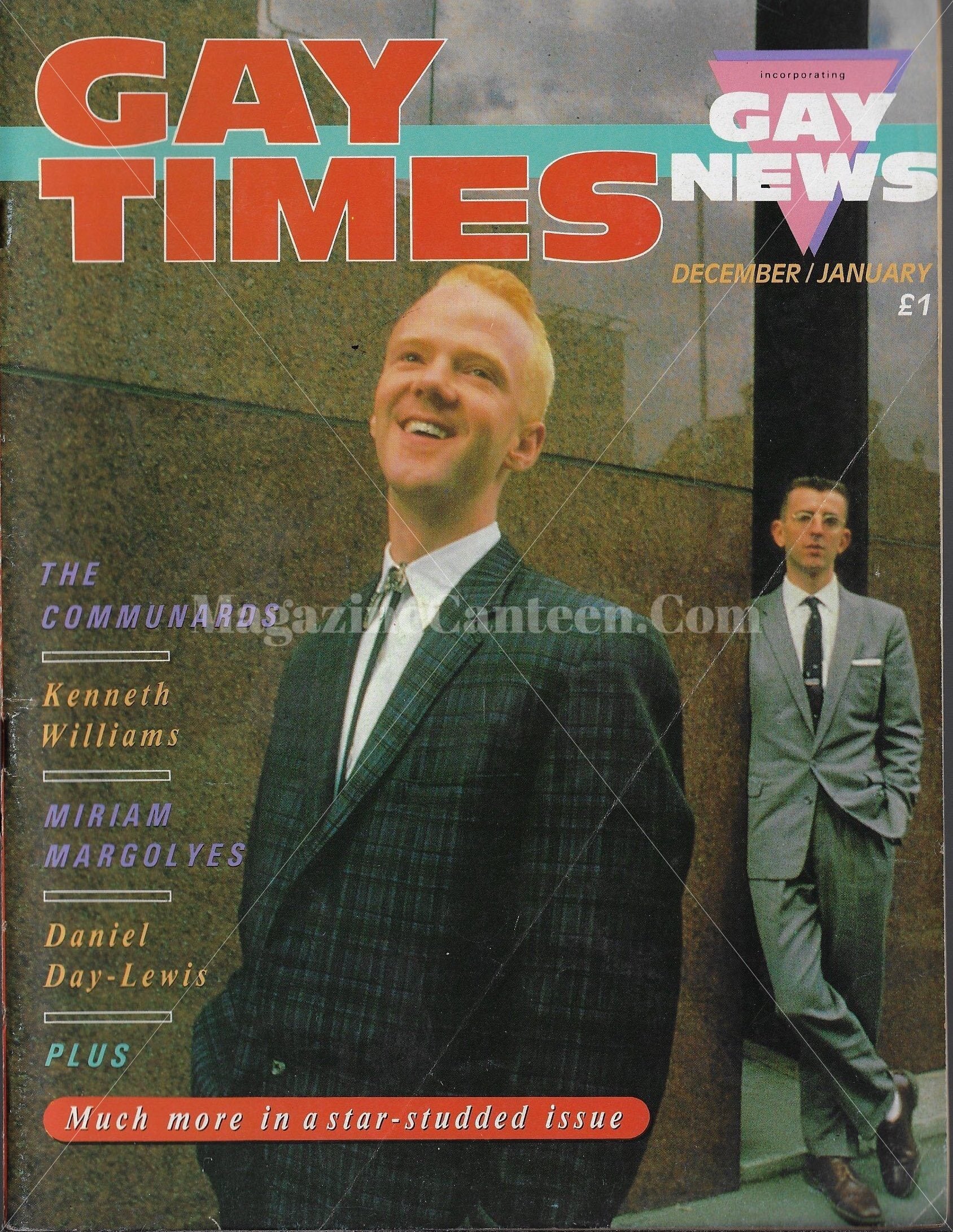 Gay Times Magazine - Jimmy Somerville The Communards – magazine canteen