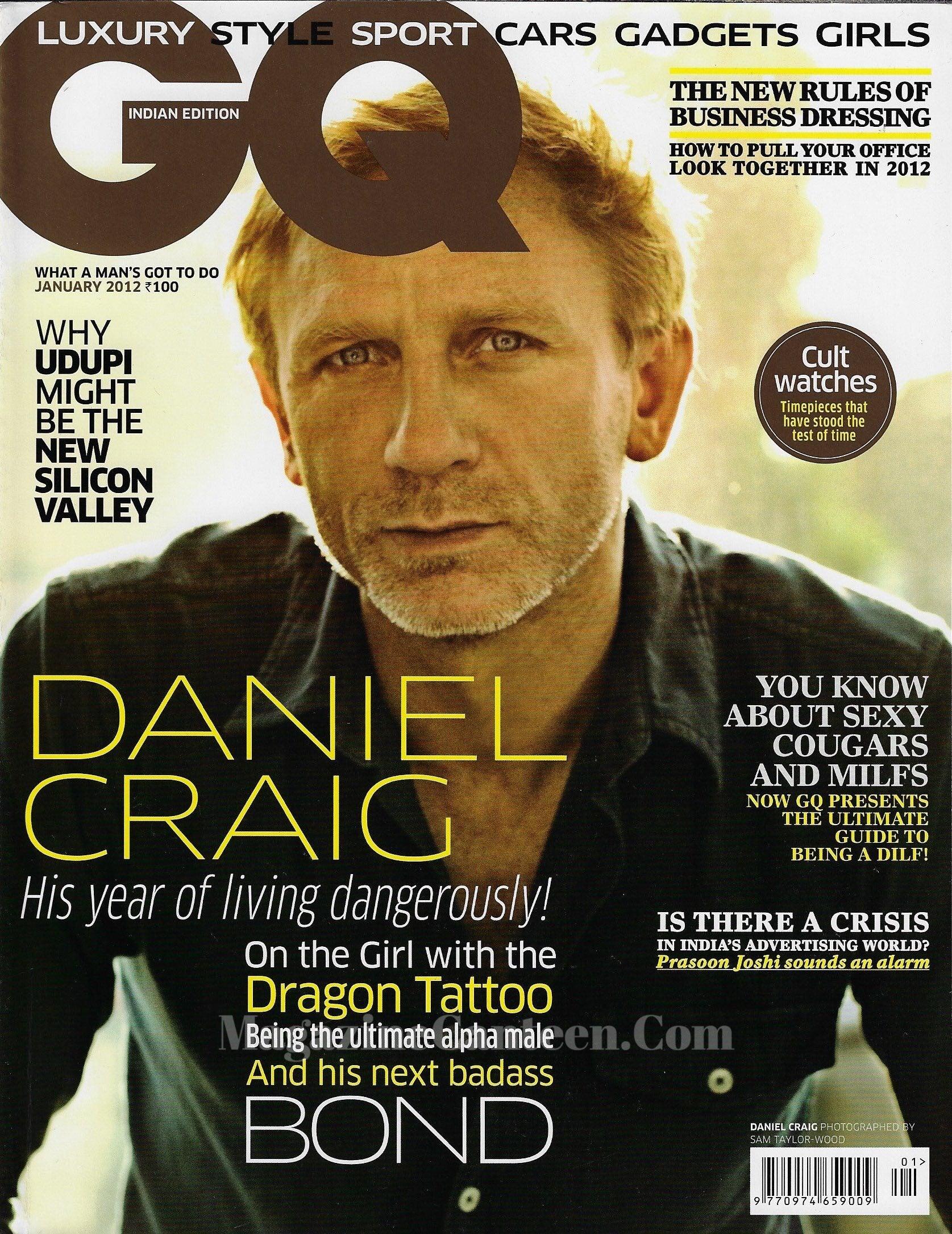 GQ Magazine India - Daniel Craig – magazine canteen