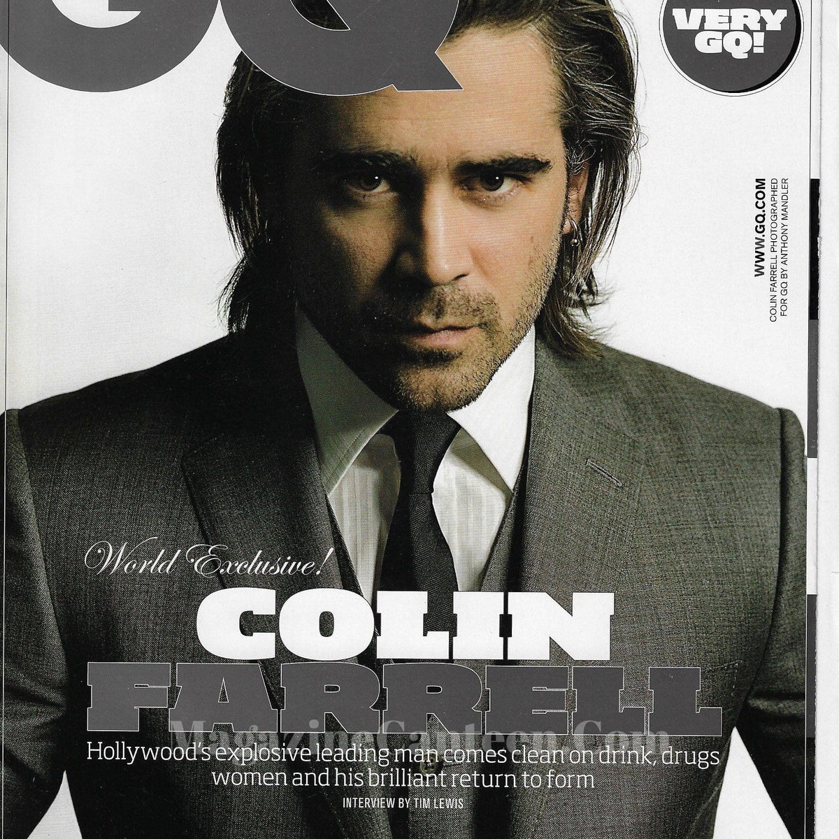 GQ Magazine April 2008 - Colin Farrell – magazine canteen
