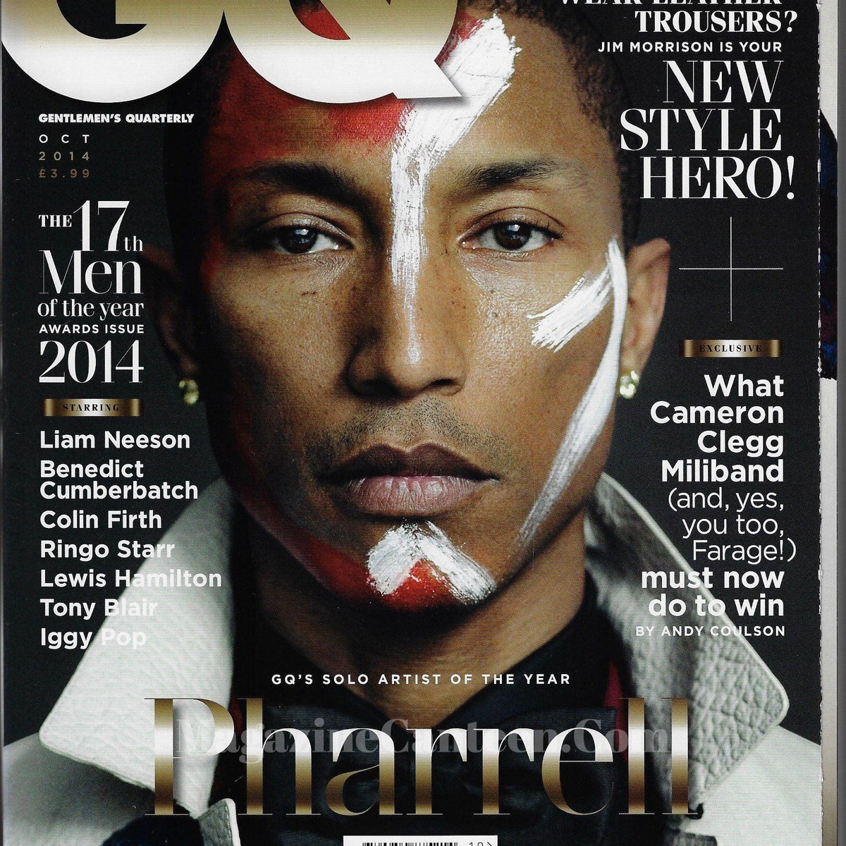 GQ Magazine October 2014 - Pharrell Williams – magazine canteen