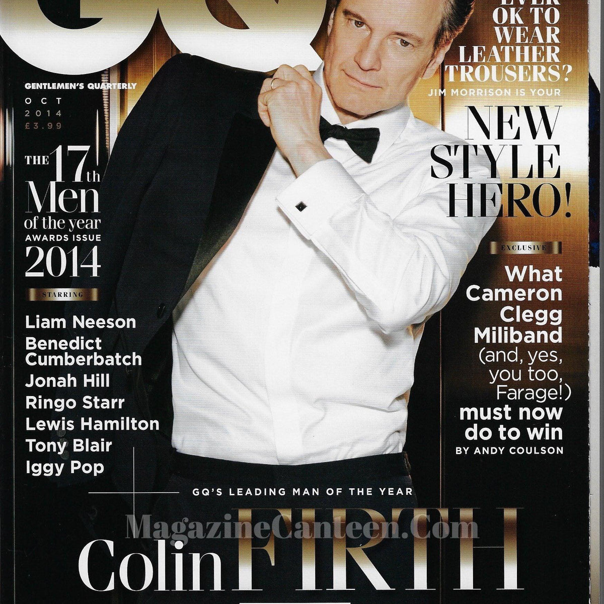 GQ Magazine October 2014 - Colin Firth – magazine canteen