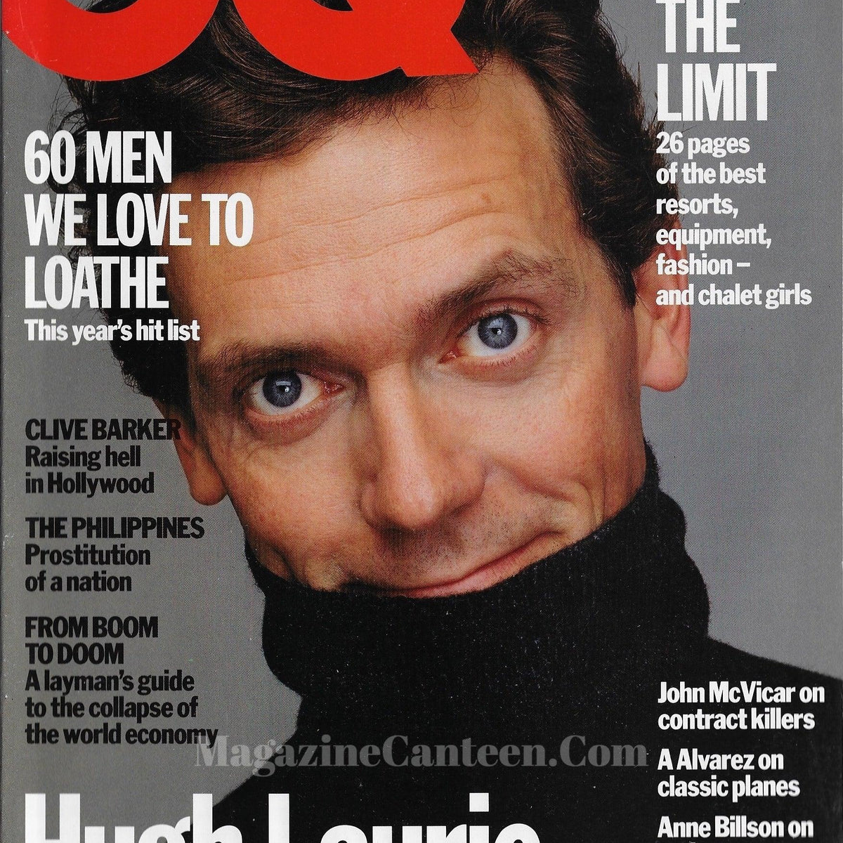 GQ Magazine December 1992 - Hugh Laurie – magazine canteen