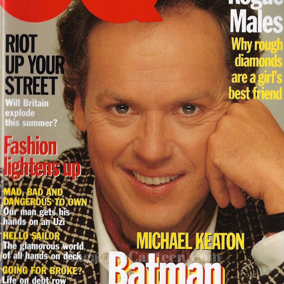 GQ Magazine August 1992 - Michael Keaton – magazine canteen