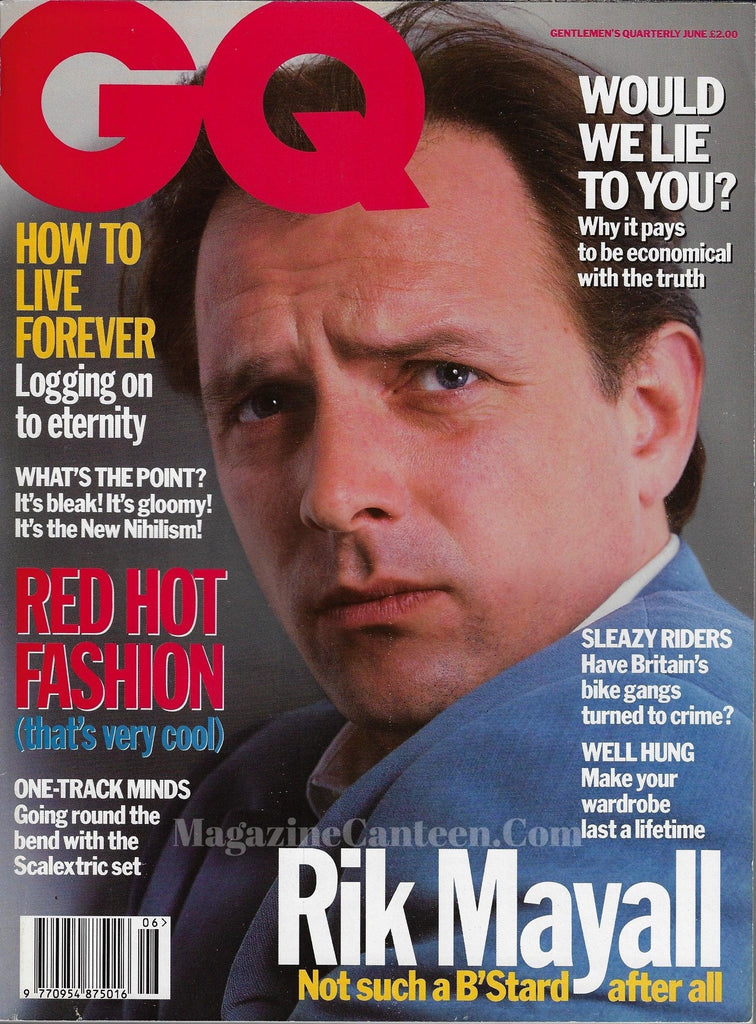 GQ Magazine June 1993 - Rik Mayall – magazine canteen