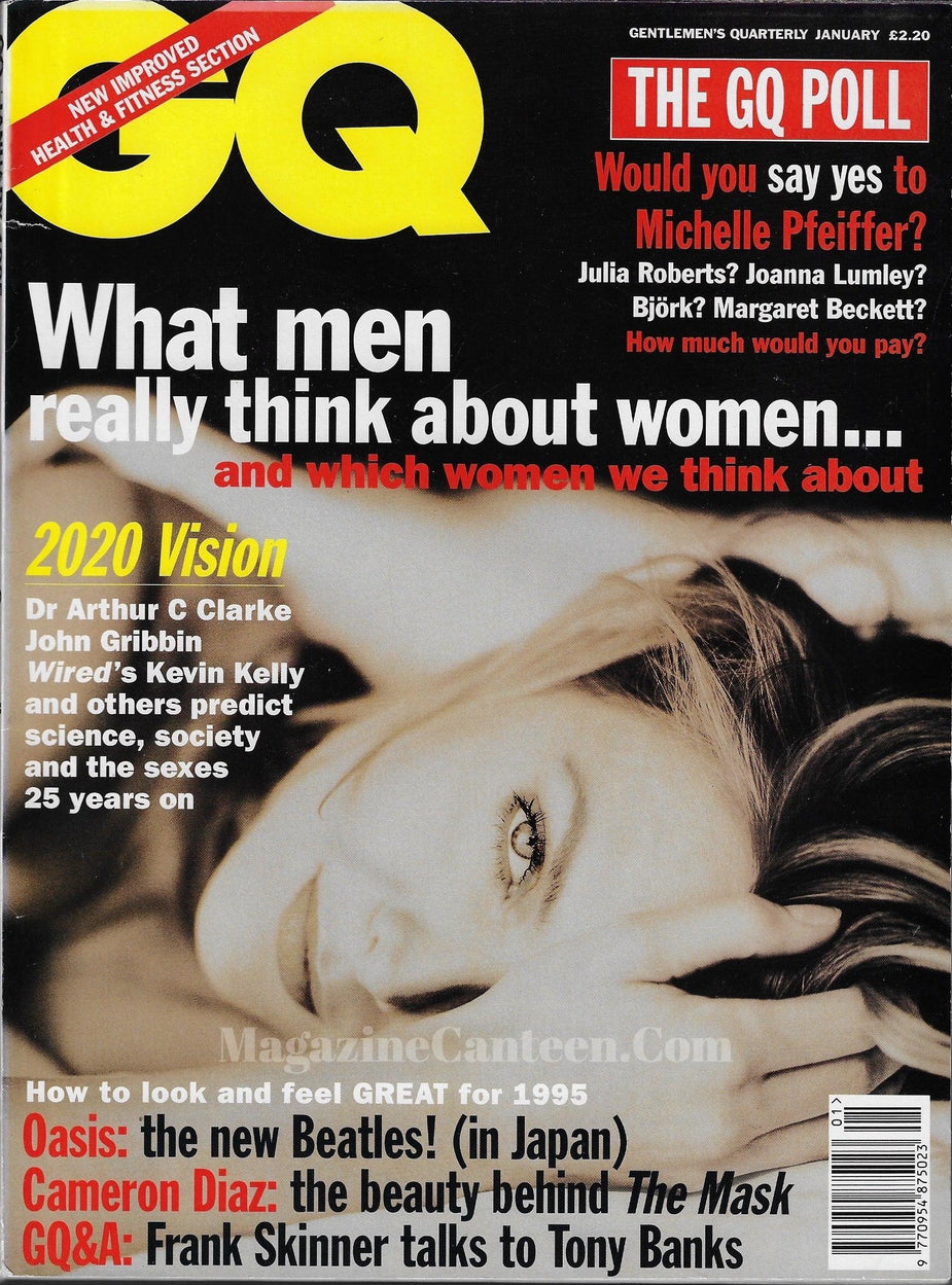 GQ Magazine January 1995 - Michelle Pfeiffer – magazine canteen
