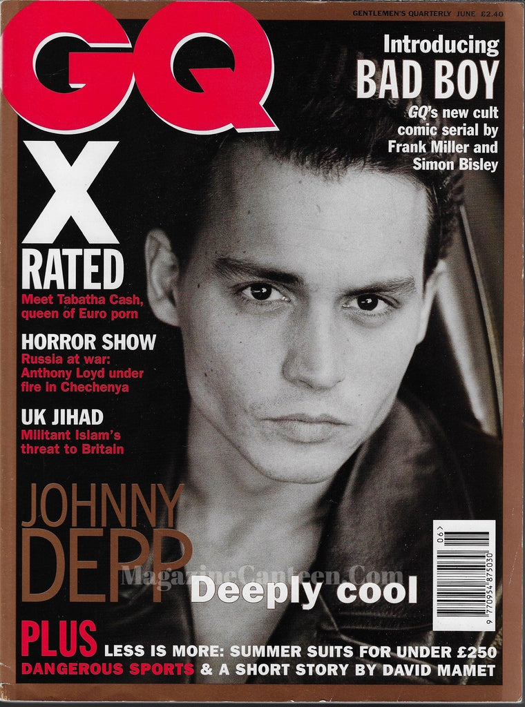 GQ Magazine June 1995 - Johnny Depp – magazine canteen