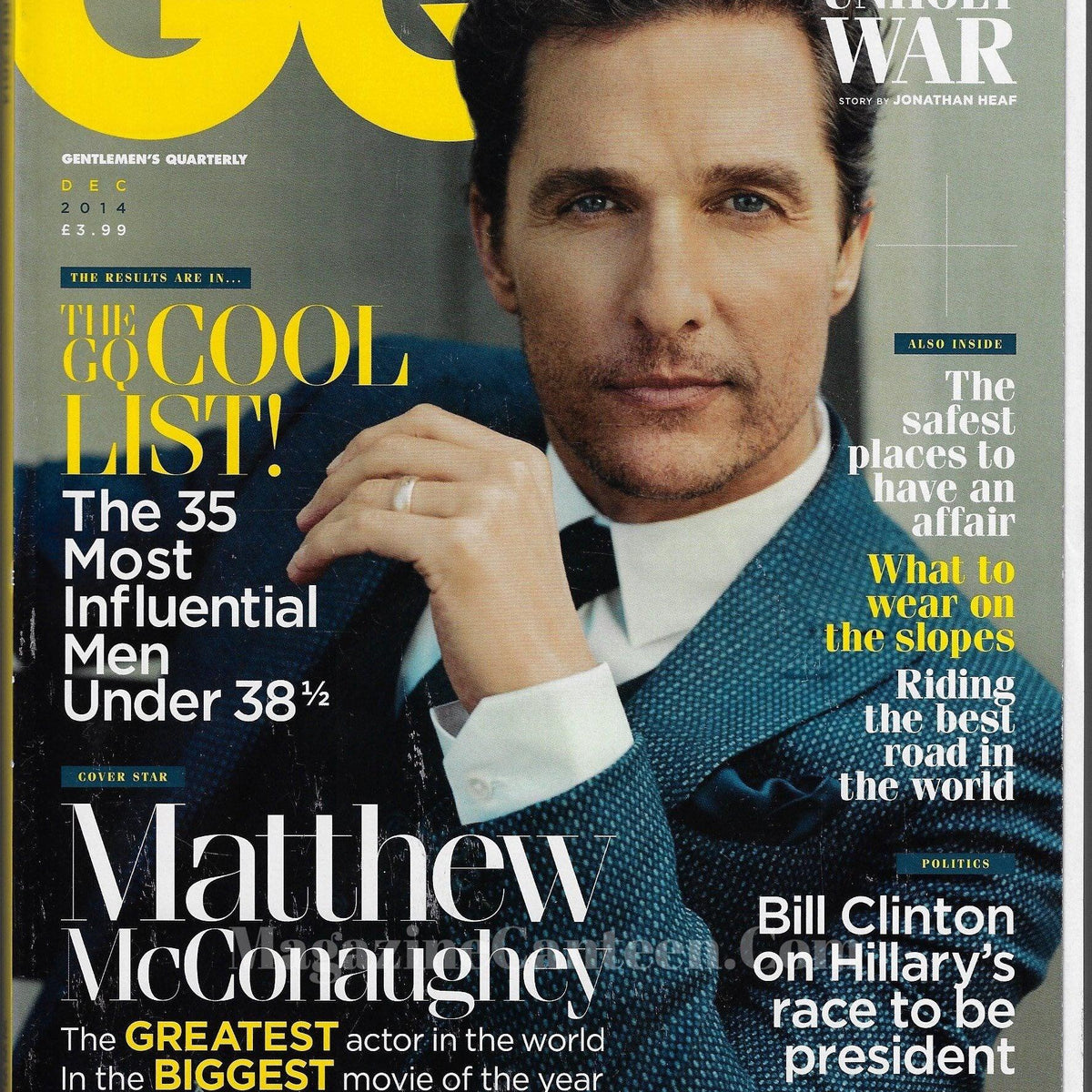GQ Magazine December 2014 - Matthew McConaughey – magazine canteen