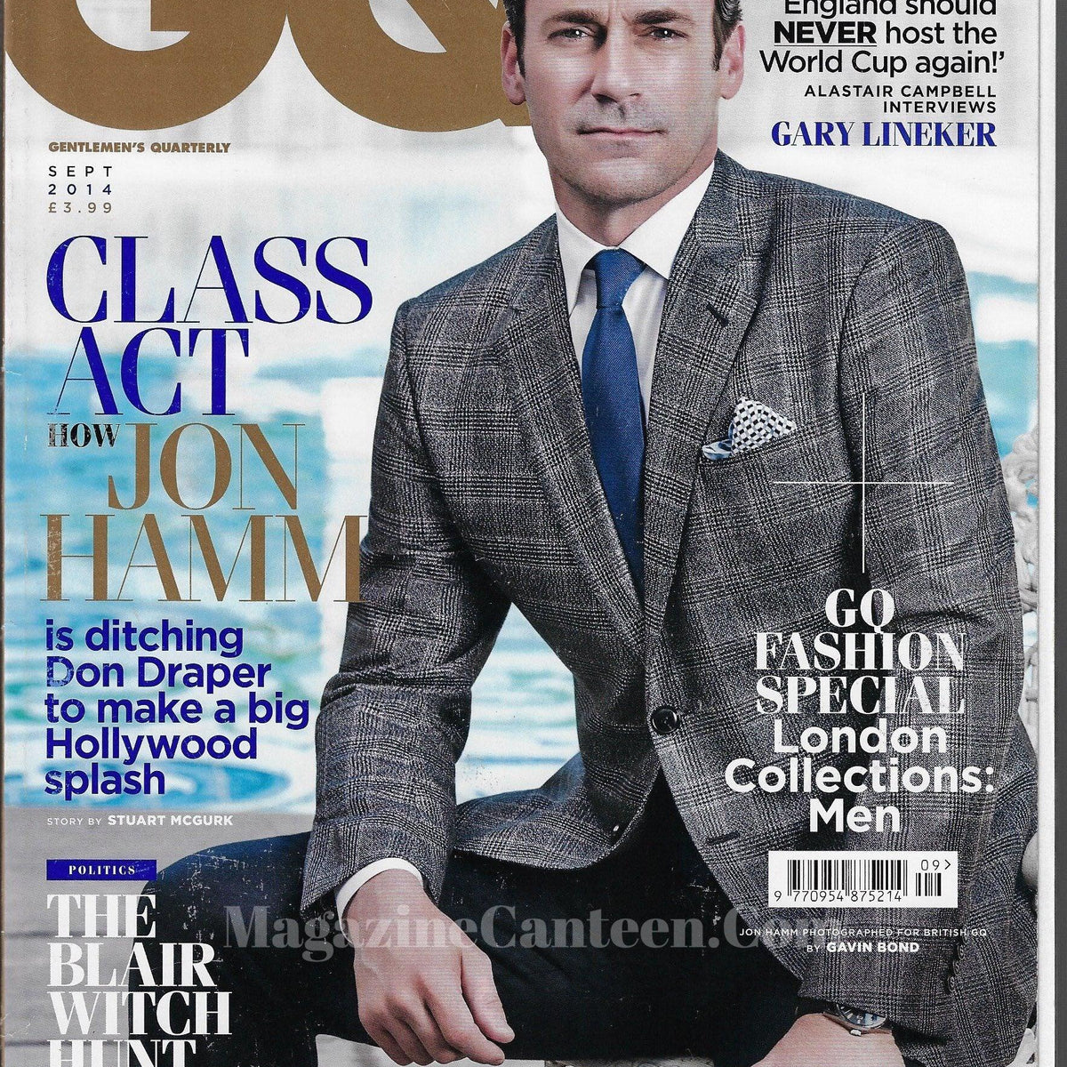 GQ Magazine September 2014 - Jon Hamm – magazine canteen