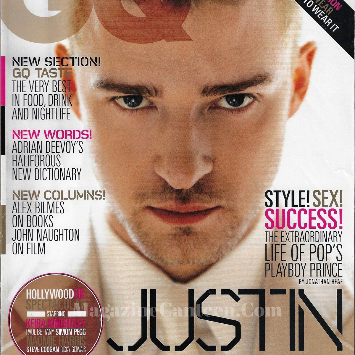 GQ Magazine May 2007 - Justin Timberlake – magazine canteen