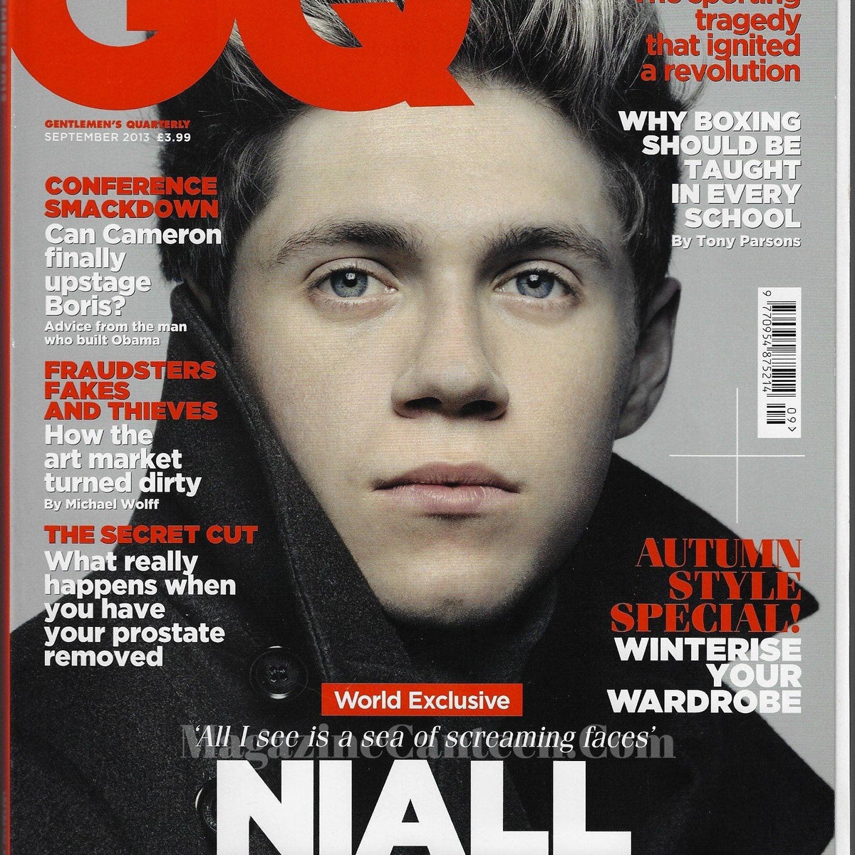 GQ Magazine September 2013 - Niall Horan One Direction – magazine canteen