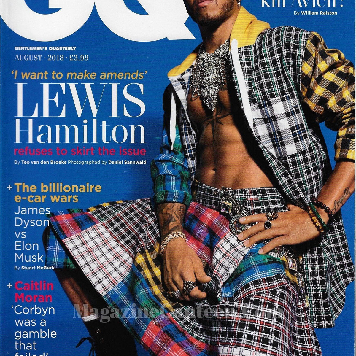 GQ Magazine August 2018 - Lewis Hamilton – magazine canteen