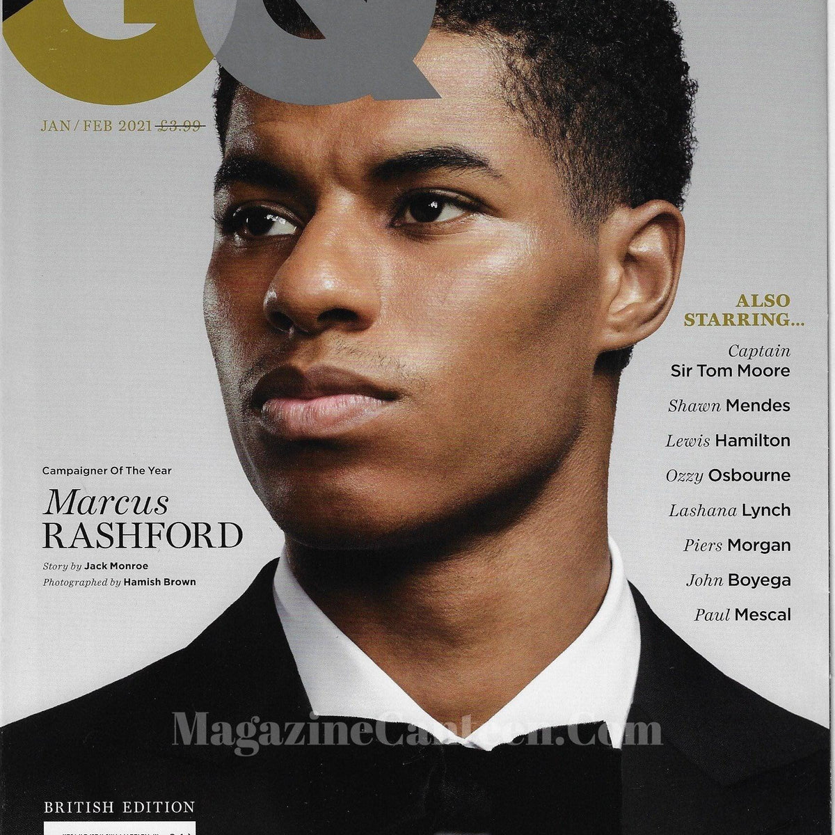 GQ Magazine January 2021 - Marcus Rashford – magazine canteen