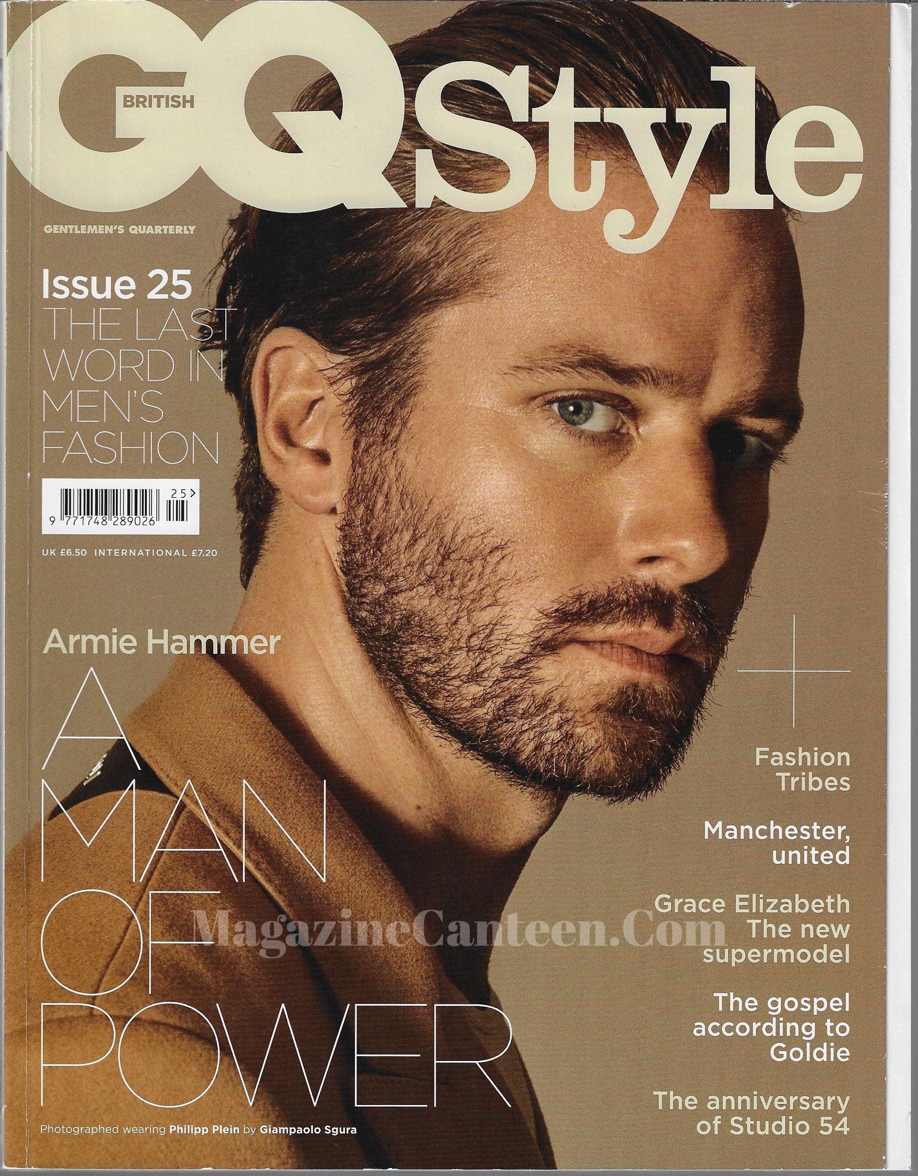 GQ Style Magazine 25 - Armie Hammer – magazine canteen