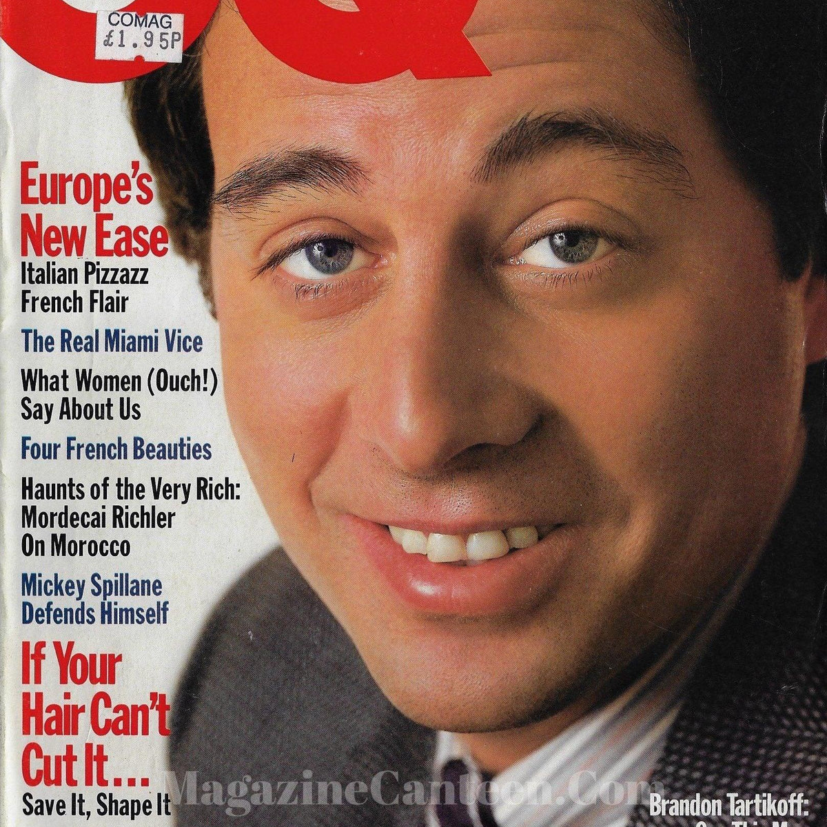 GQ Magazine USA - Brandon Tartikoff Richard Avedon – magazine canteen