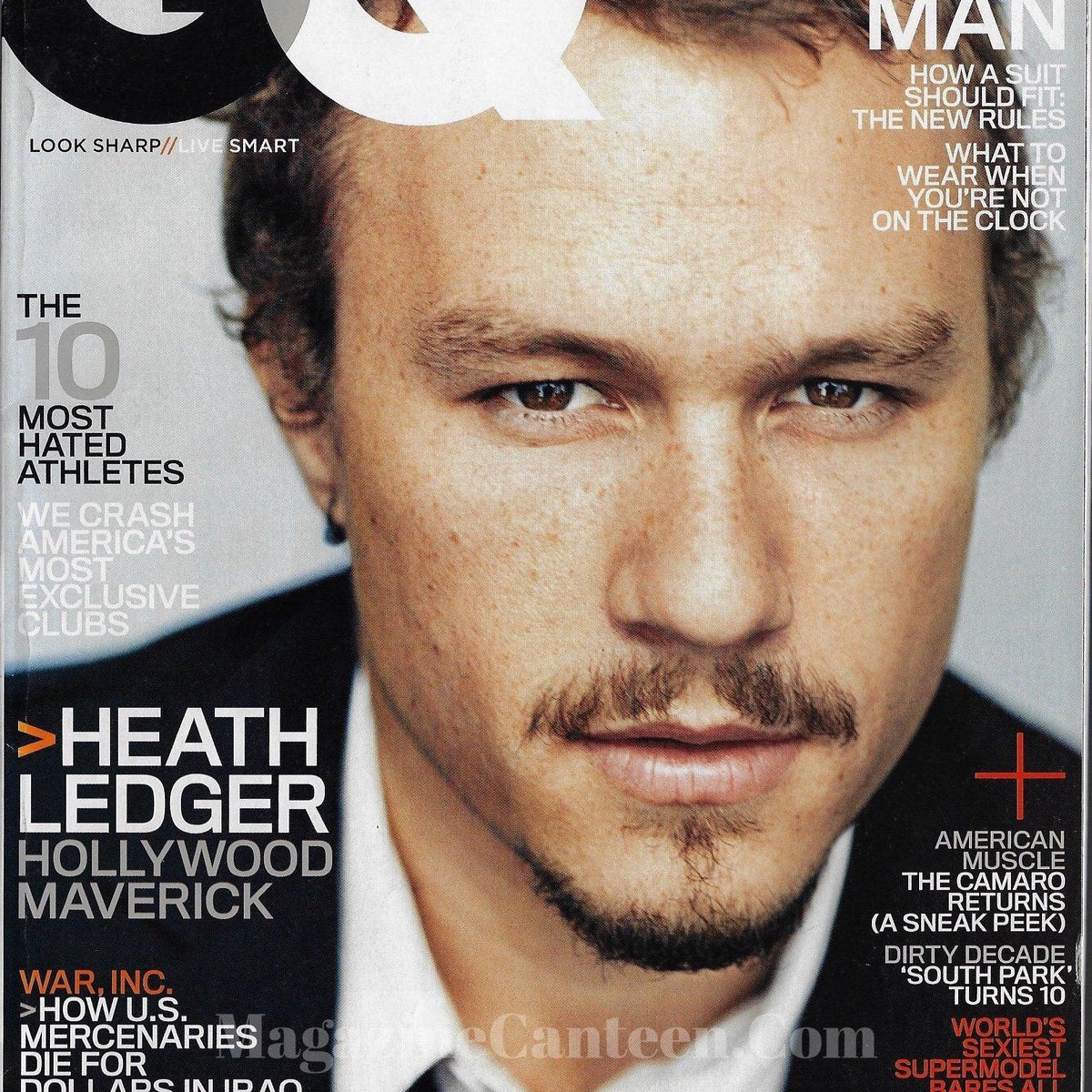 GQ Magazine USA - Heath Ledger – magazine canteen
